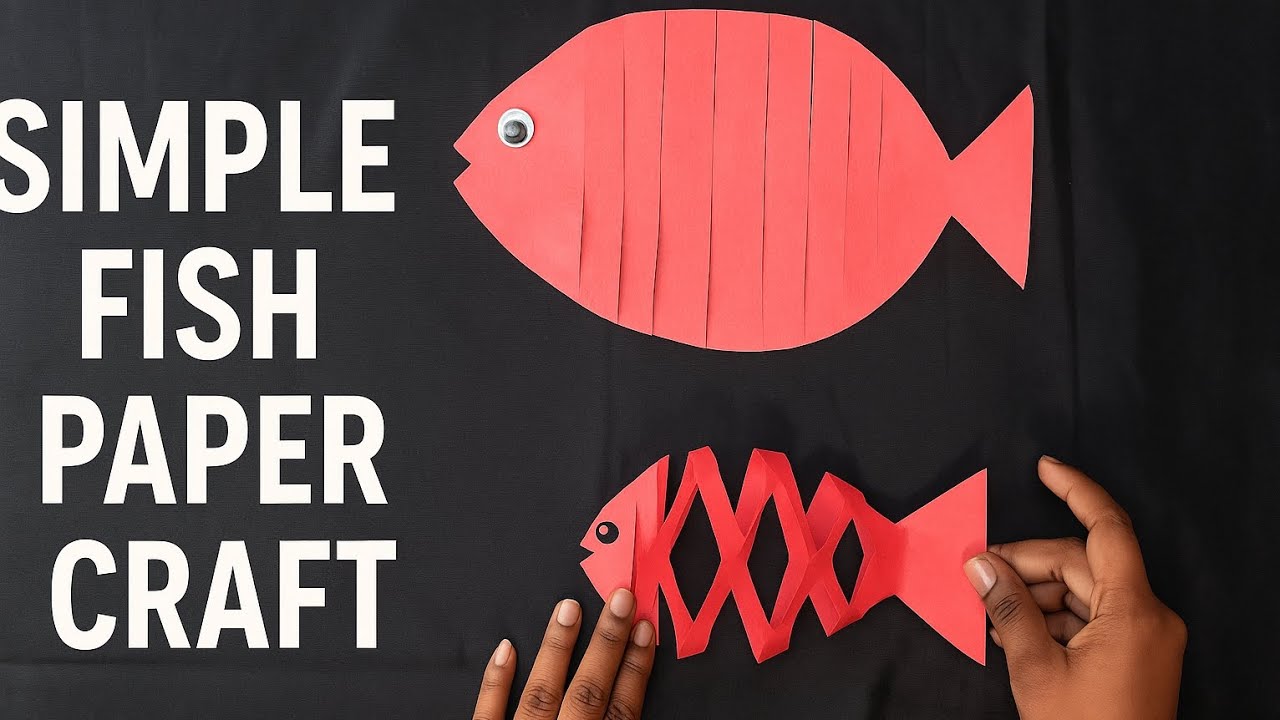SIMPLE DIY FISH PAPER CRAFT' - YouTube