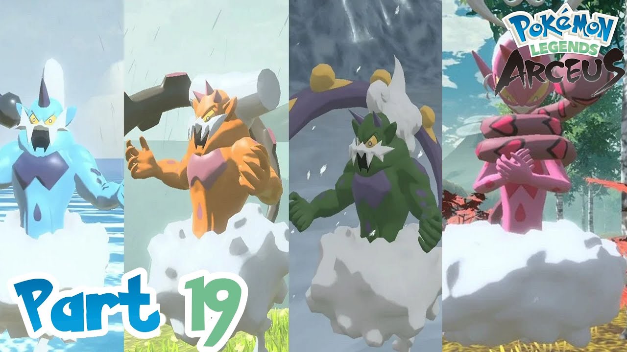 Pokemon Legends Arceus: Capturing Landorus, Thundurus, Tornadus ...