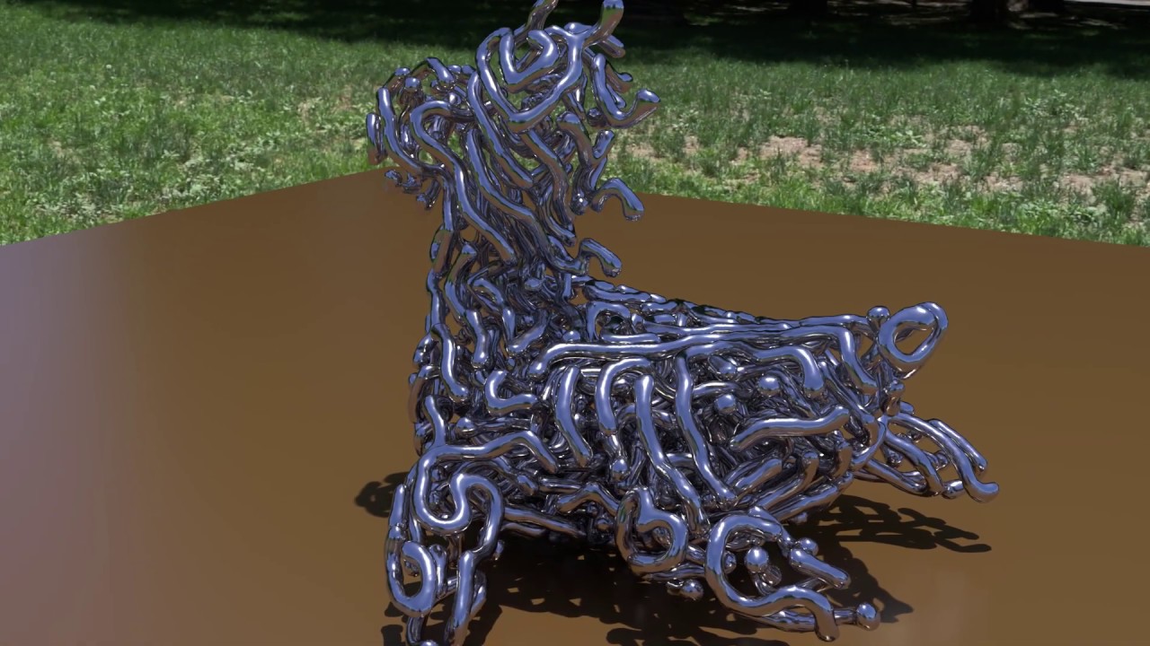 3d Reaction Diffusion in Houdini (better render) - YouTube