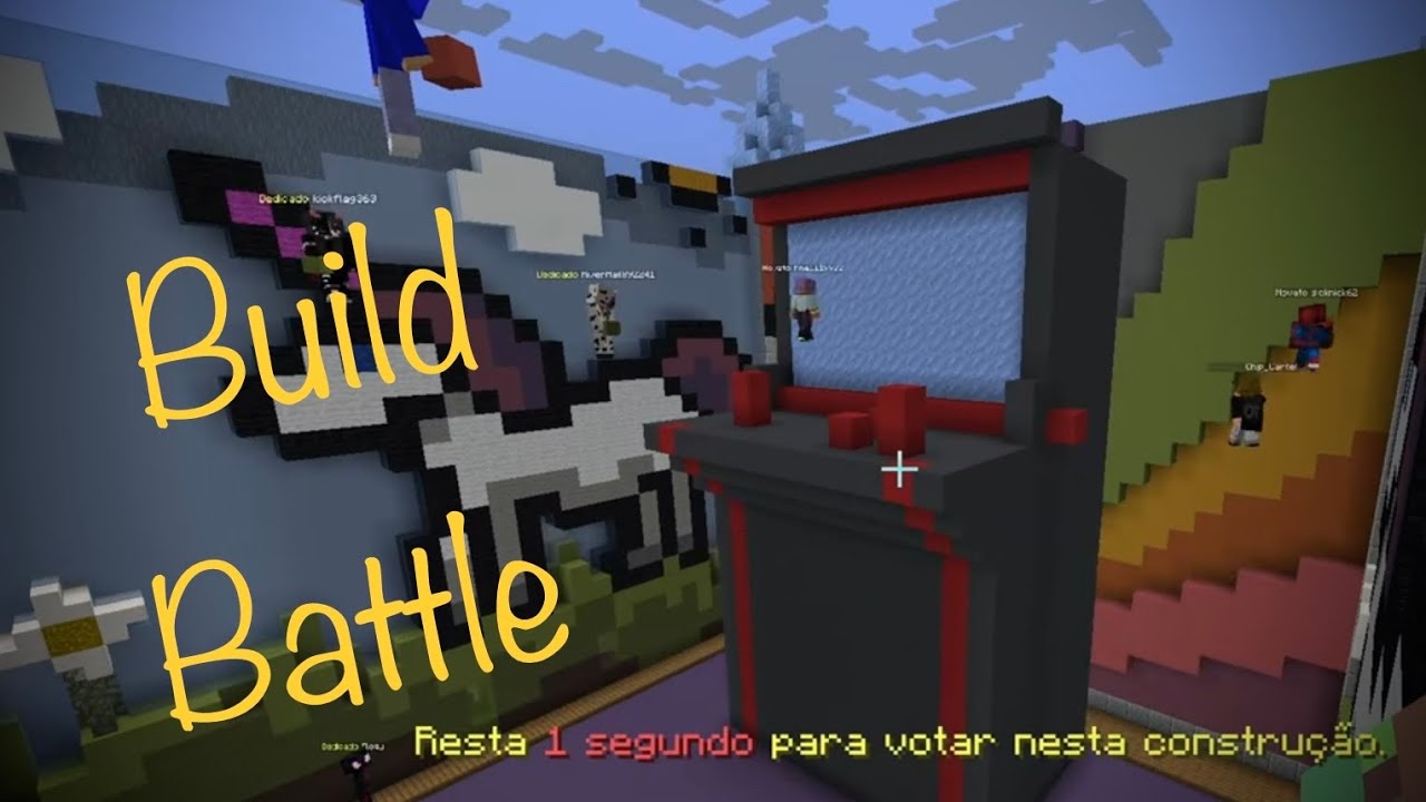 Build battle ao vivo no minecraft - YouTube