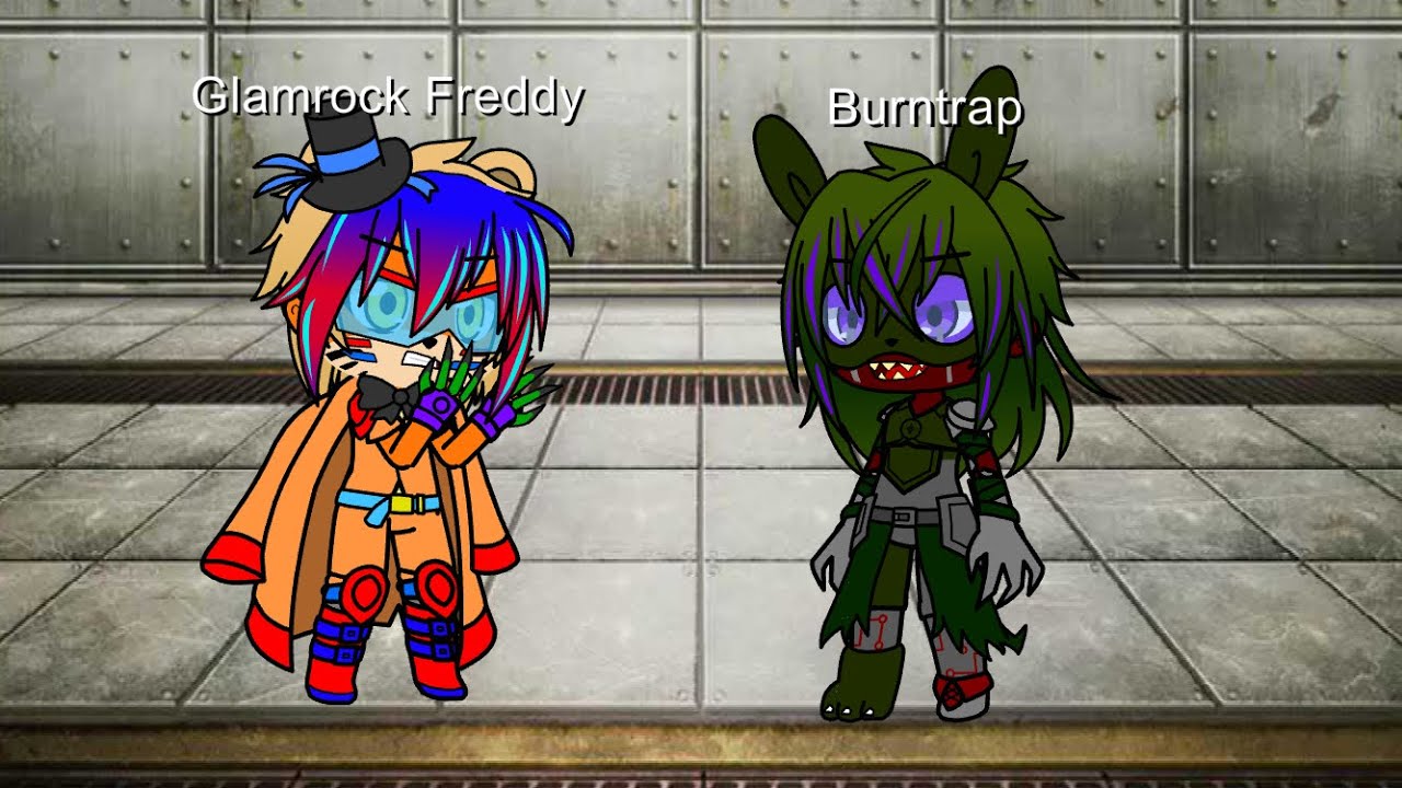 Glamrock Freddy VS Burntrap (glammike AU) Fnaf security breach - YouTube