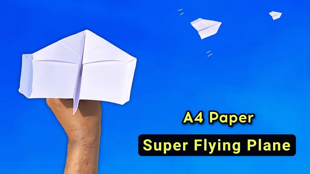 how to make a far flying paper airplane | how to make a super fast ...