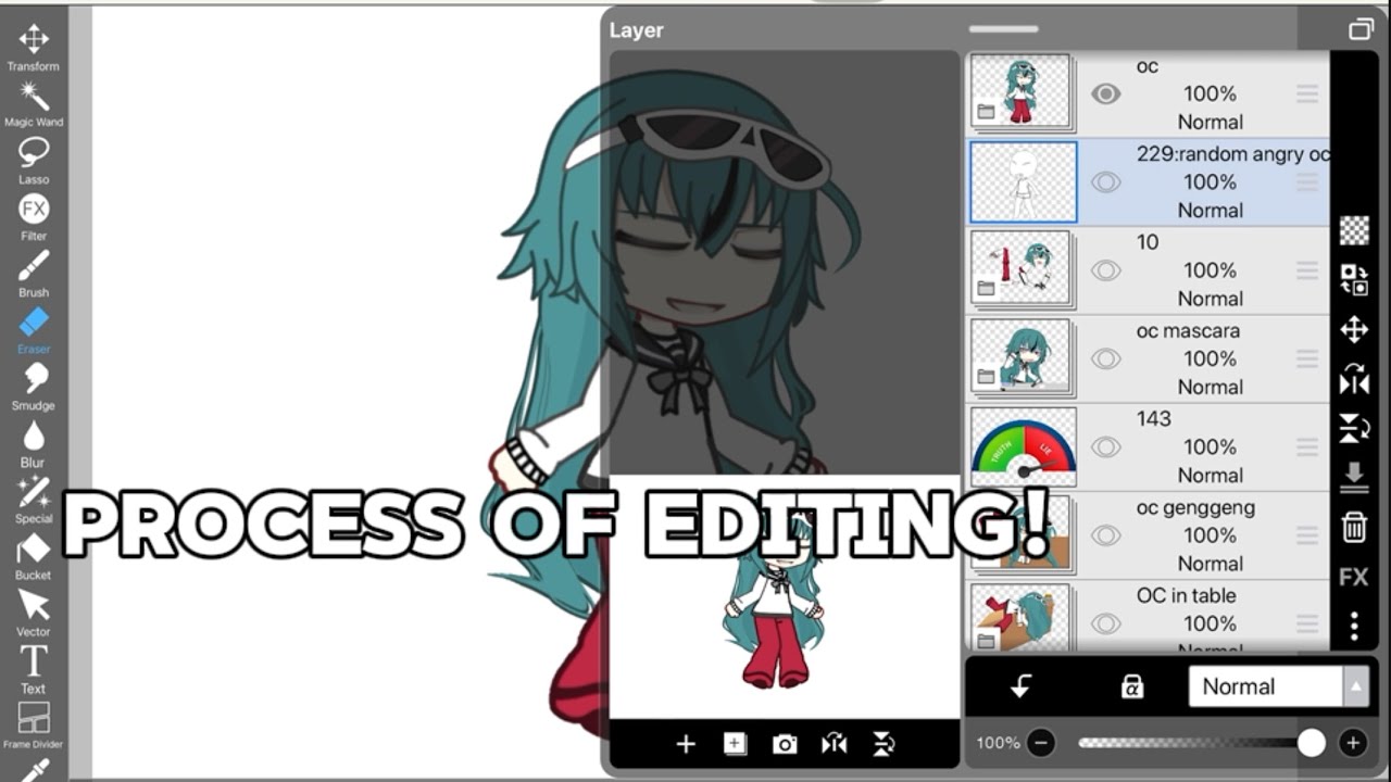 Process of editing! // Gacha editing ibispaint x - YouTube