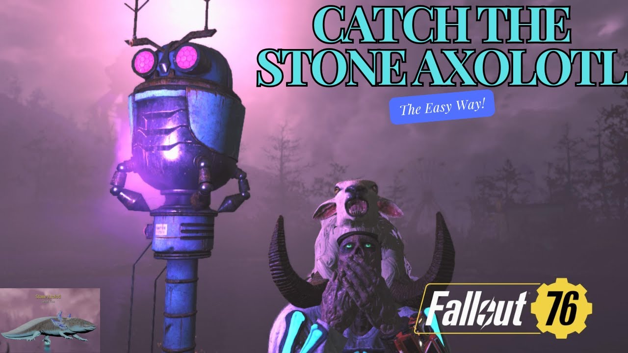 Fallout 76: How to Catch the Stone Axolotl FAST (December Guide) - YouTube