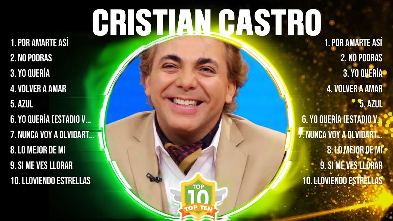 Cristian Castro ~ Super Seleção Grandes Sucessos - YouTube