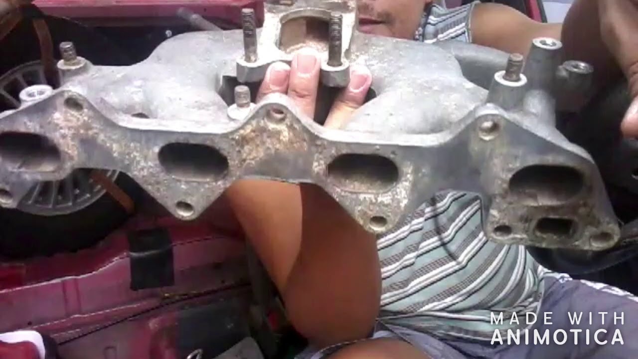 Intake manifold of the 4AF engine - YouTube
