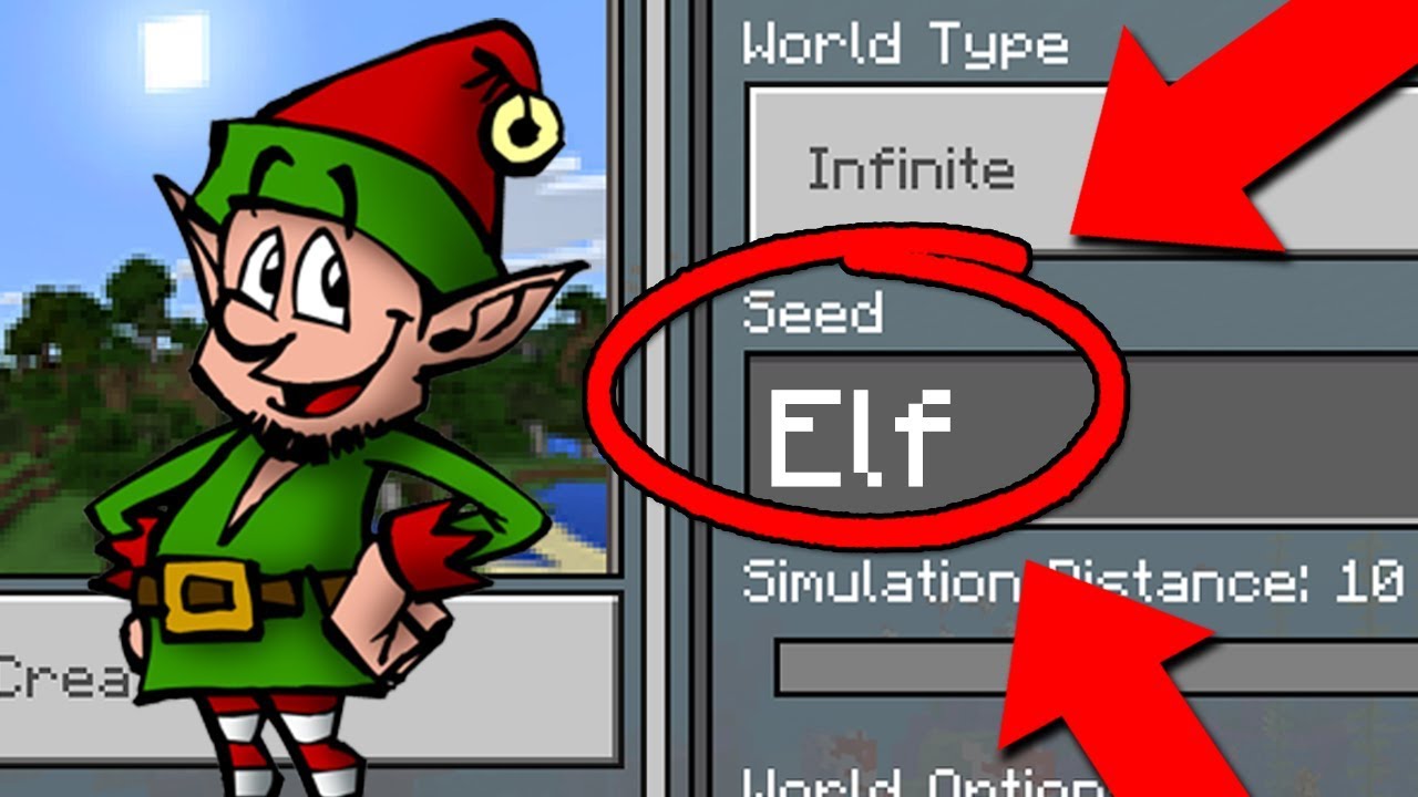 Do NOT Play the ELF SEED in Minecraft Pocket Edition (Elf World) - YouTube