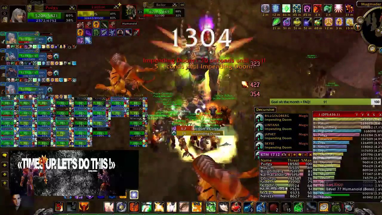 Vanilla Sulfuras Ret Paladin 564 dps - Molten Core Lucifron - YouTube