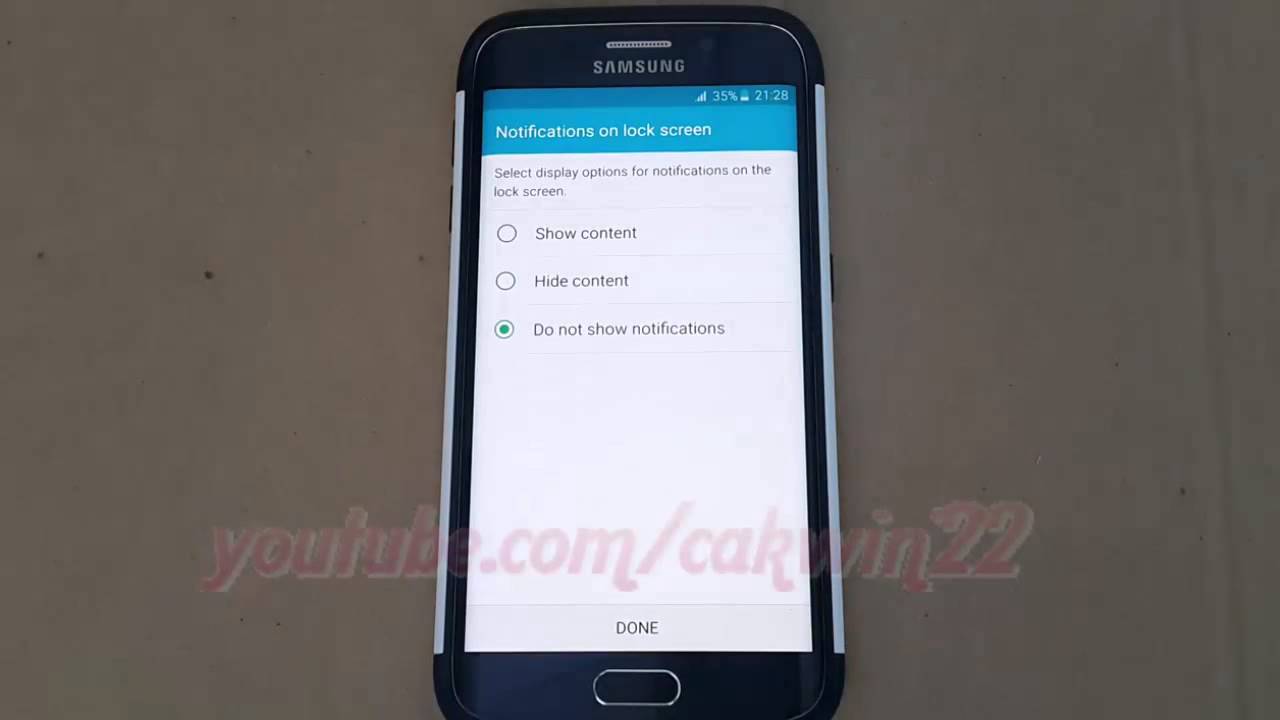 How to Change Lock Screen Type as fingerprint in Samsung Galaxy S6 and ...