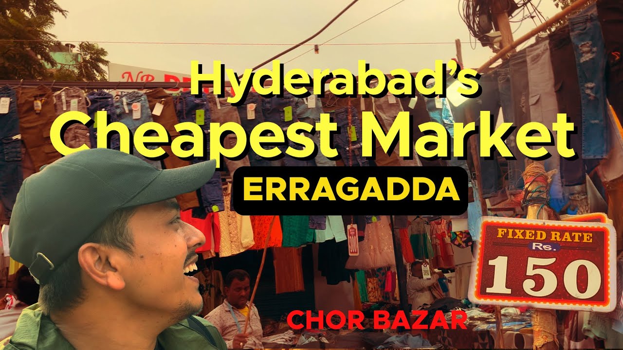 Erragadda Sunday Market | Hyderabad's Cheapest market - YouTube