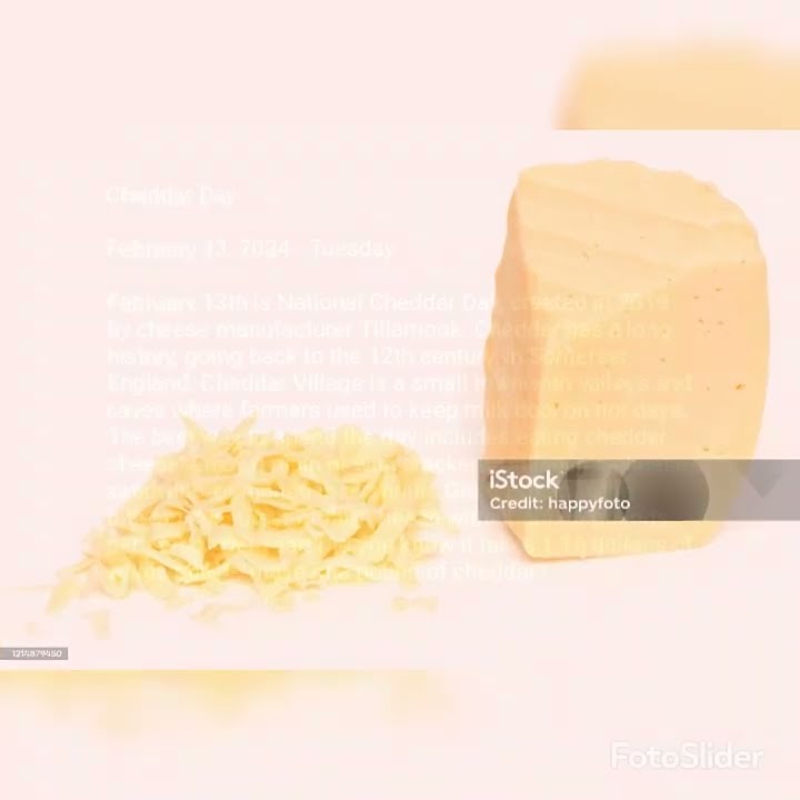 world Cheddar cheese day 13 jan 2024 - YouTube