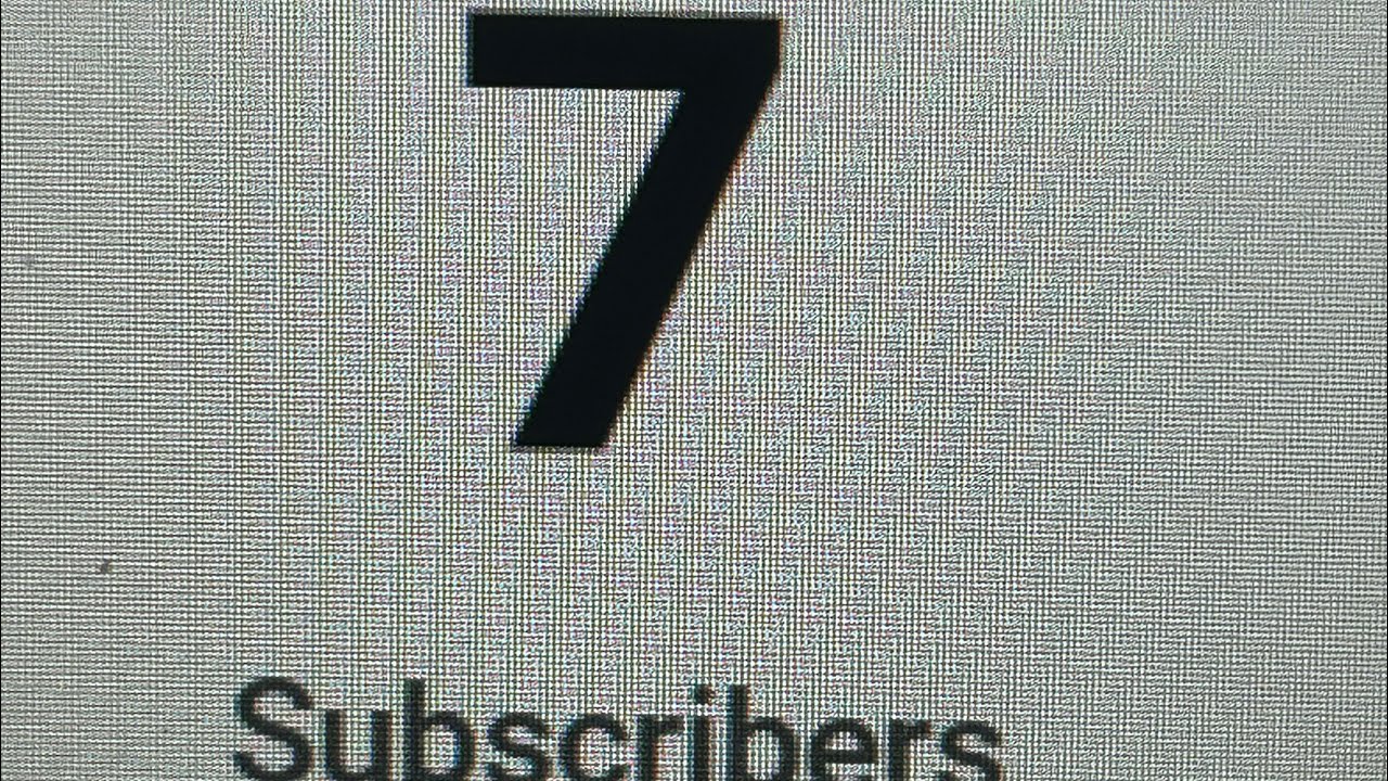 Thank you for 7 subs!!!!! - YouTube