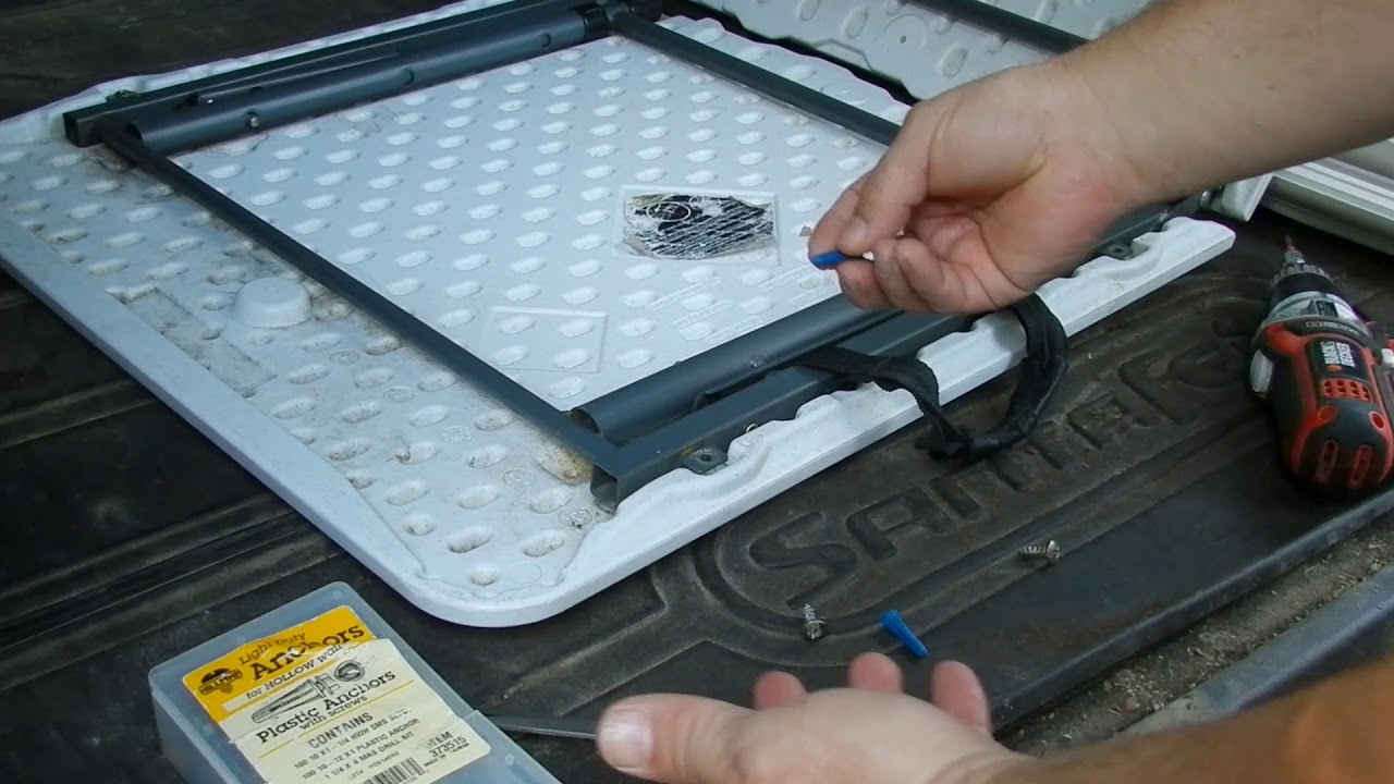 How to Fix a Broken Folding Table - YouTube