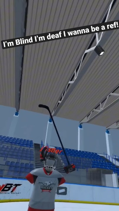 IM BLIND IM DEAD I WANNA BE A REF! #vr #funny #shorts #hockey - YouTube