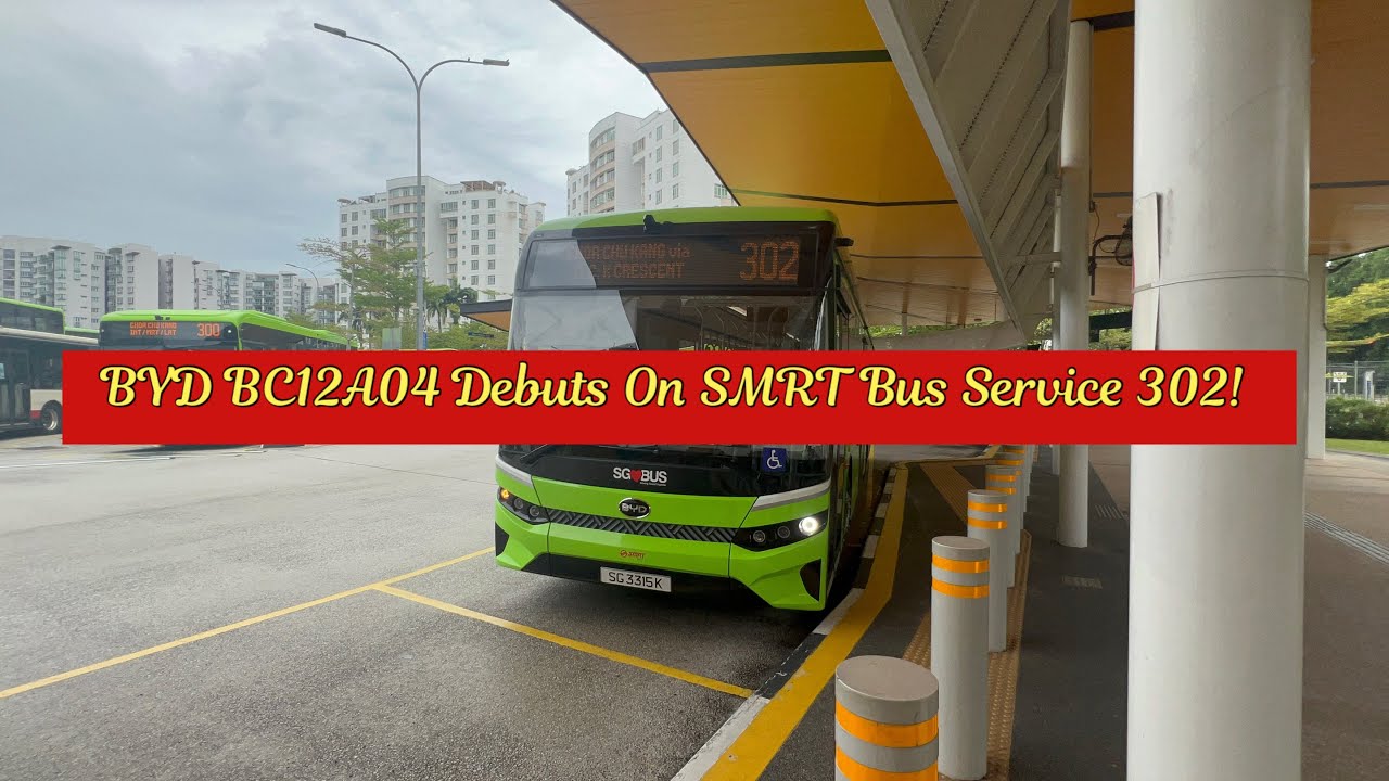 BYD BC12A04 Debuts On Feeder Service 302! | SMRT BYD BC12A04 [SG3315K ...