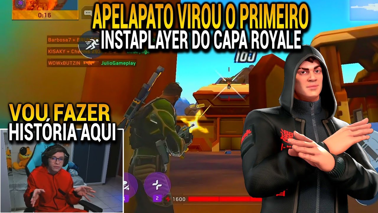 REAÇÃO DO APELAPATO AO JOGAR O CAPA ROYALE O NOVO JOGO DO CEROL, VIROU ...