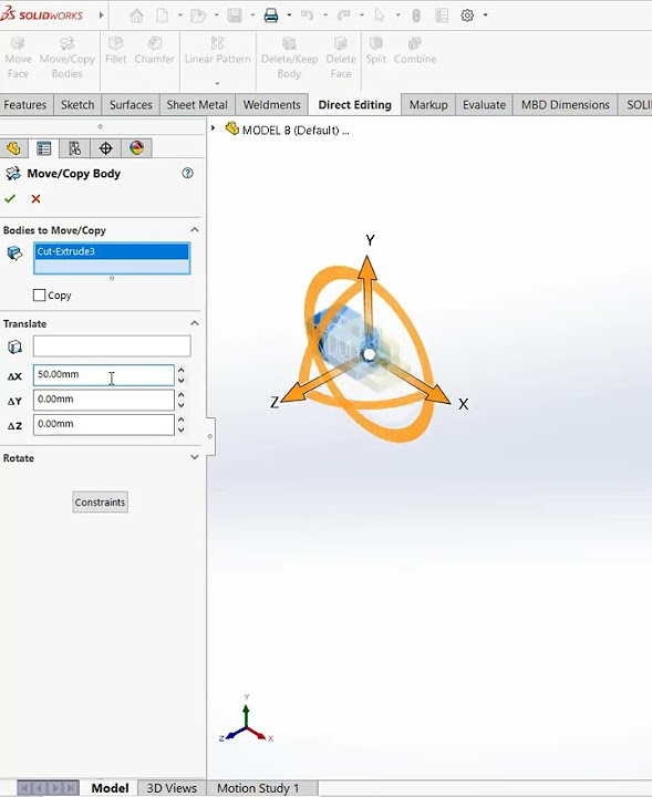 How to Use 3D Move Component Command in SolidWorks #solidworks #pune #engineering - YouTube