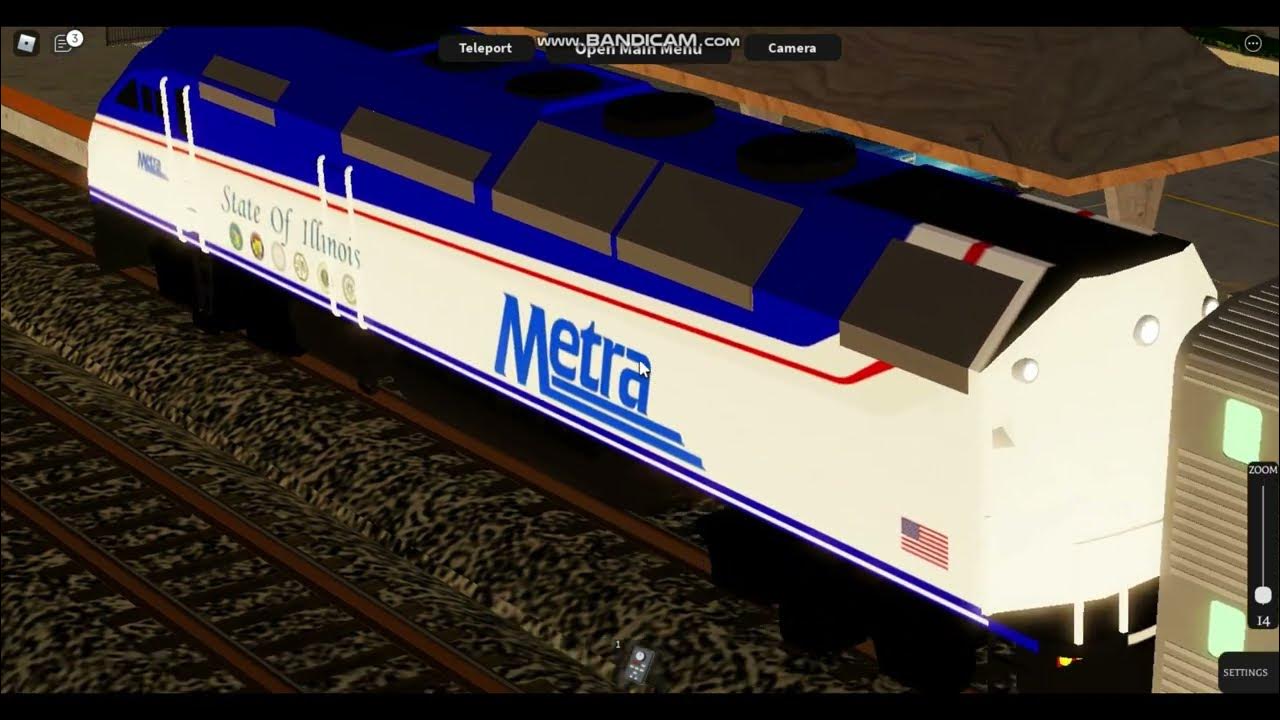Roblox Railfanning Metra Train Sim - YouTube