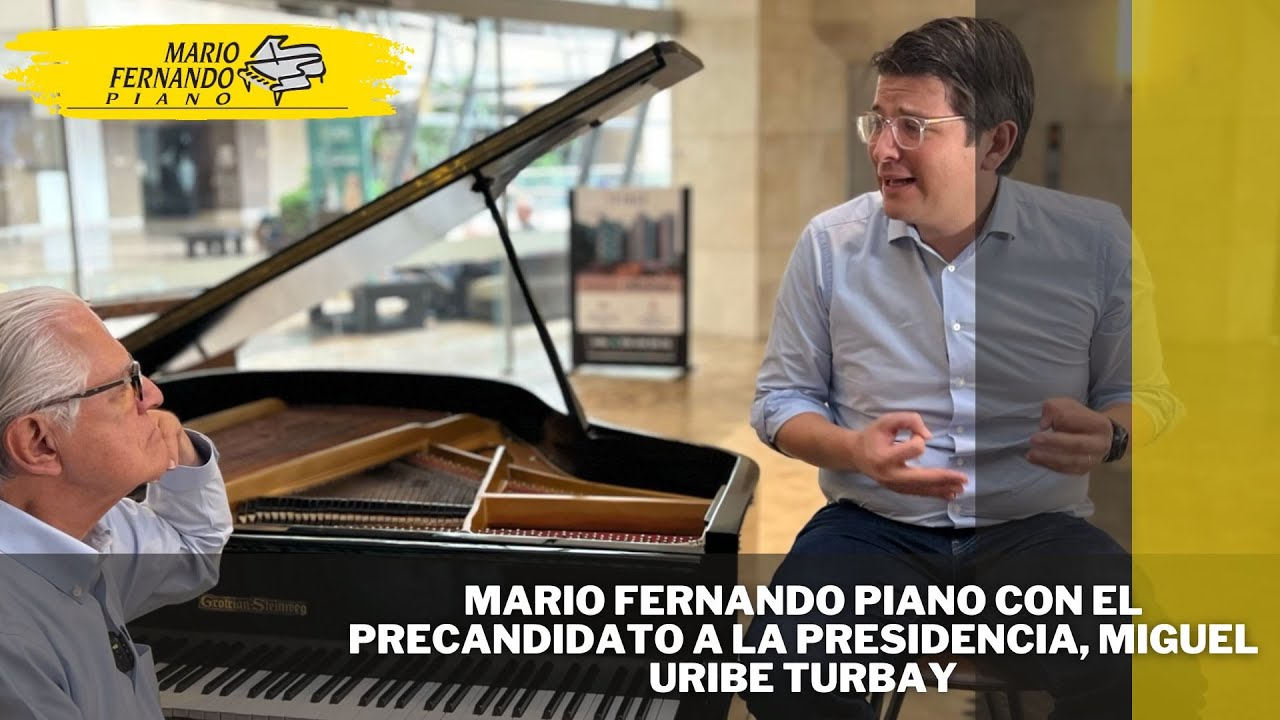 Mario Fernando Piano con el precandidato a la presidencia, Miguel Uribe ...