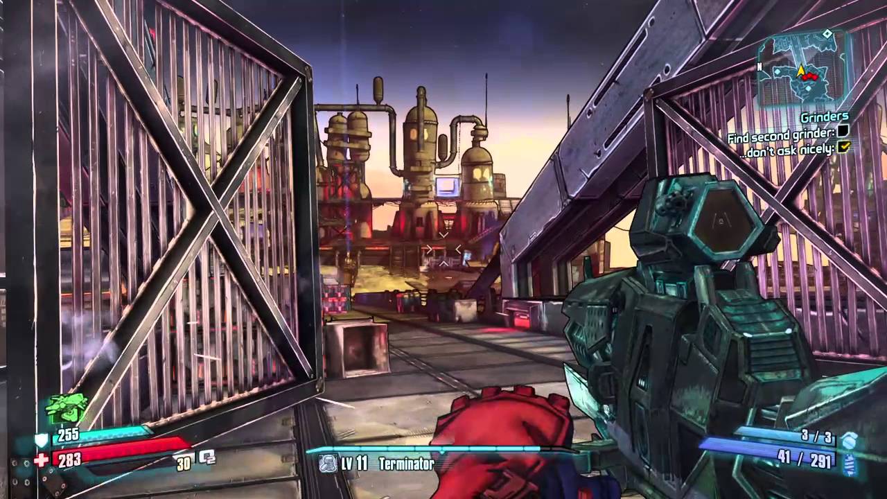 Borderlands excalibastard orange weapon! awesome - YouTube