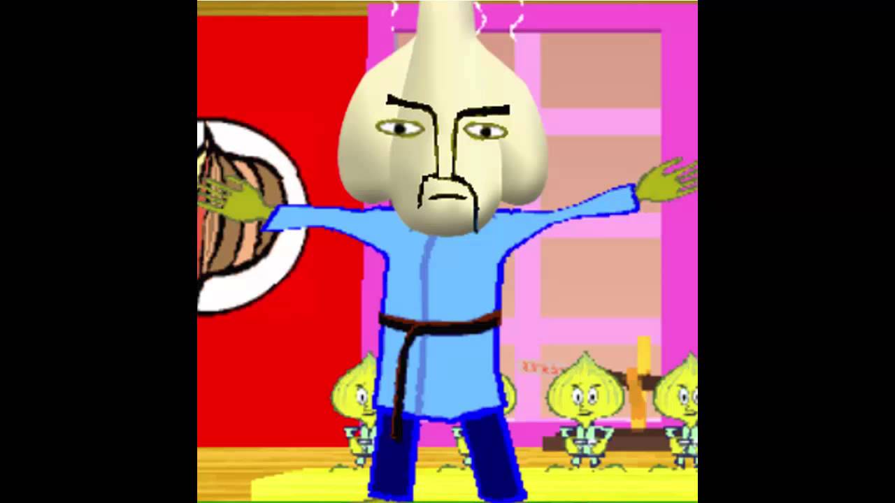 Chop Chop Master Garlic (PaRappa the Rapper X Wario Woods) - YouTube