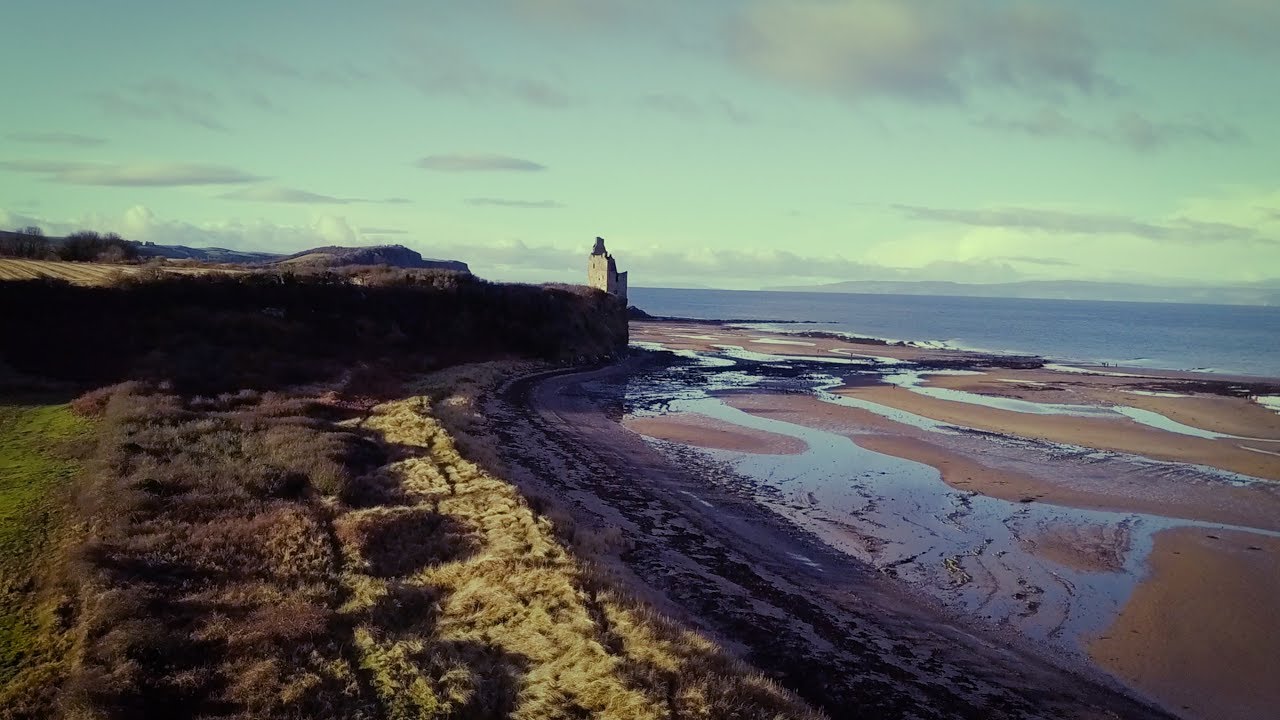 Greenan Castle Short Aerial Video - Ayr, Scotland - YouTube