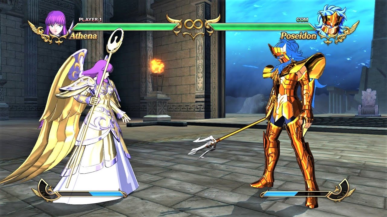Athena vs Poseidon (Hardest AI) - Saint Seiya: Soldiers' Soul - YouTube
