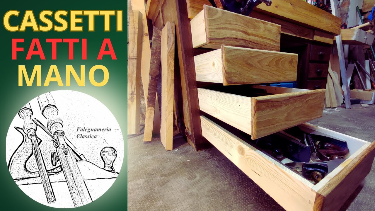 Costruzione cassetti - Drawer construction - YouTube