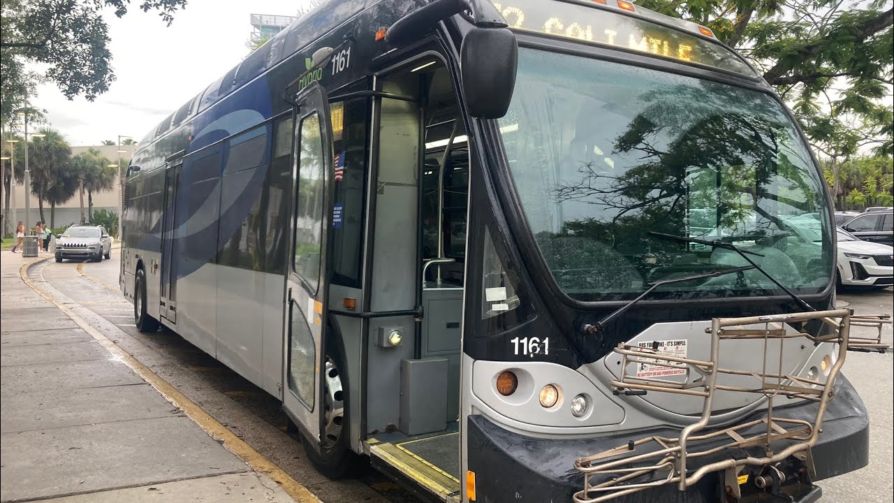 Broward County Transit: Ride On-Board 2011 NABI 42 BRT HEV #1161 - YouTube