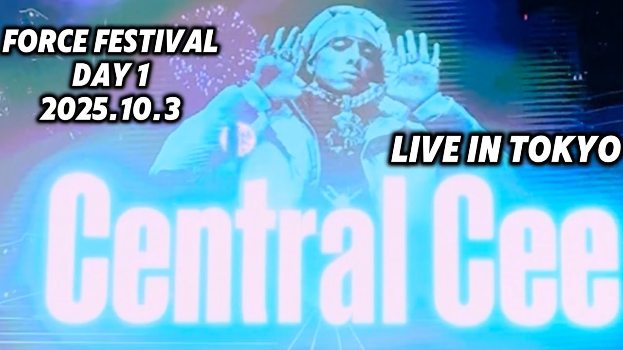 Central Cee Tokyo live 2025.10.3 FORCE FESTIVAL DAY 1 - YouTube