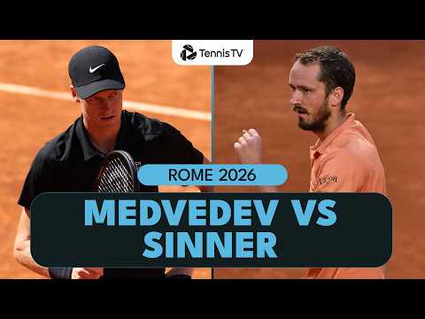 Jannik Sinner vs Daniil Medvedev Rome Semi-Final Highlights 🔥 | Rome 2026
