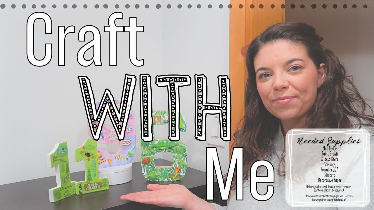 CRAFT WITH ME || Simple, Quick, Meaningful Project || Birthday ...