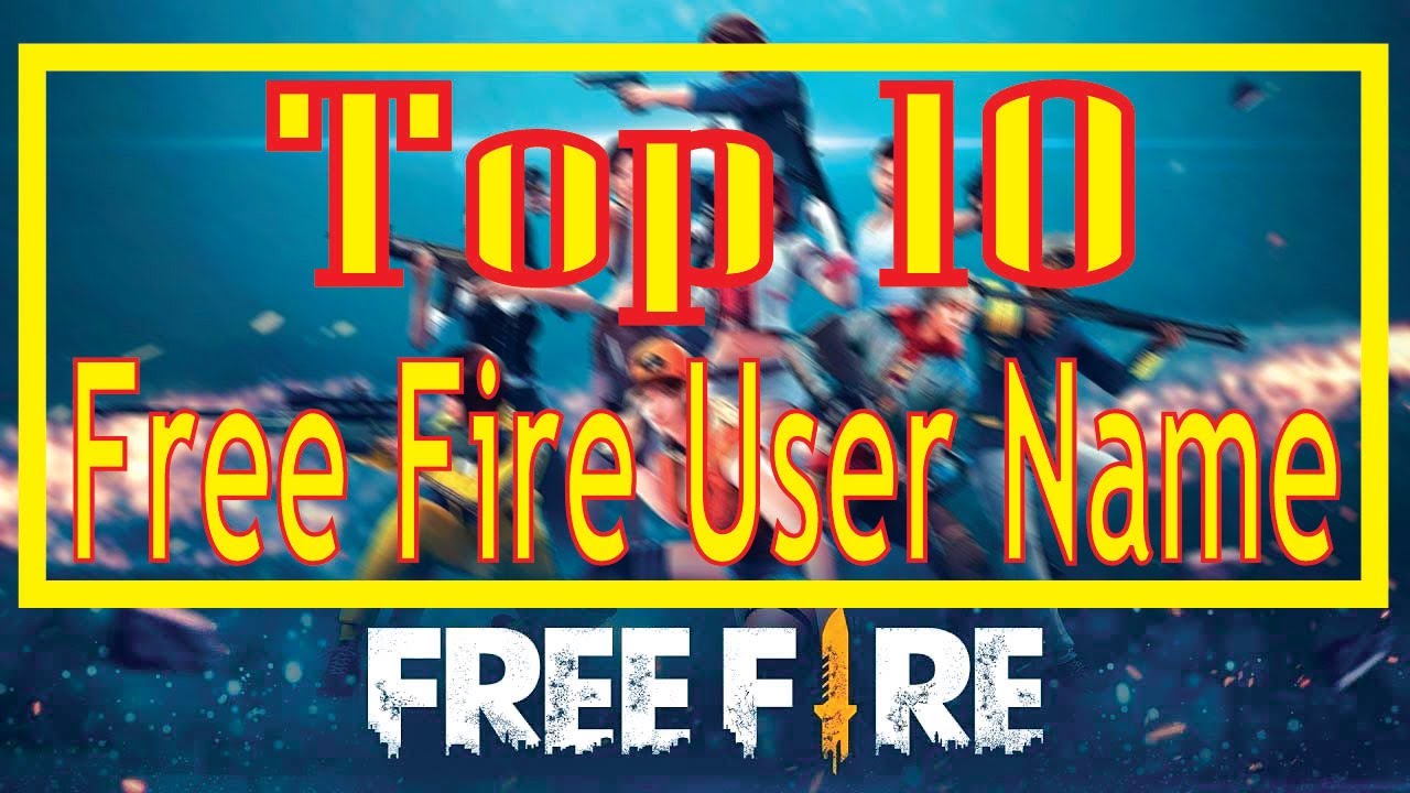 Asia top 10 unique user name for free fire | Best free fire username ...