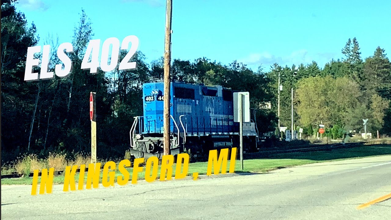 ELS 402 in Kingsford | Ex-Conrail Power moving again! - YouTube