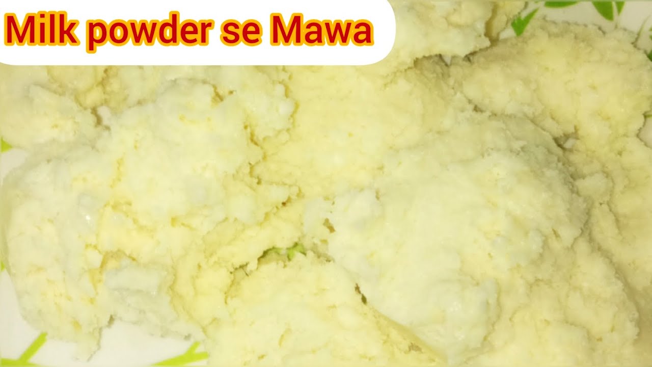 Milk powder se mawa kese bnaye || how to make mawa with milk powder in ...