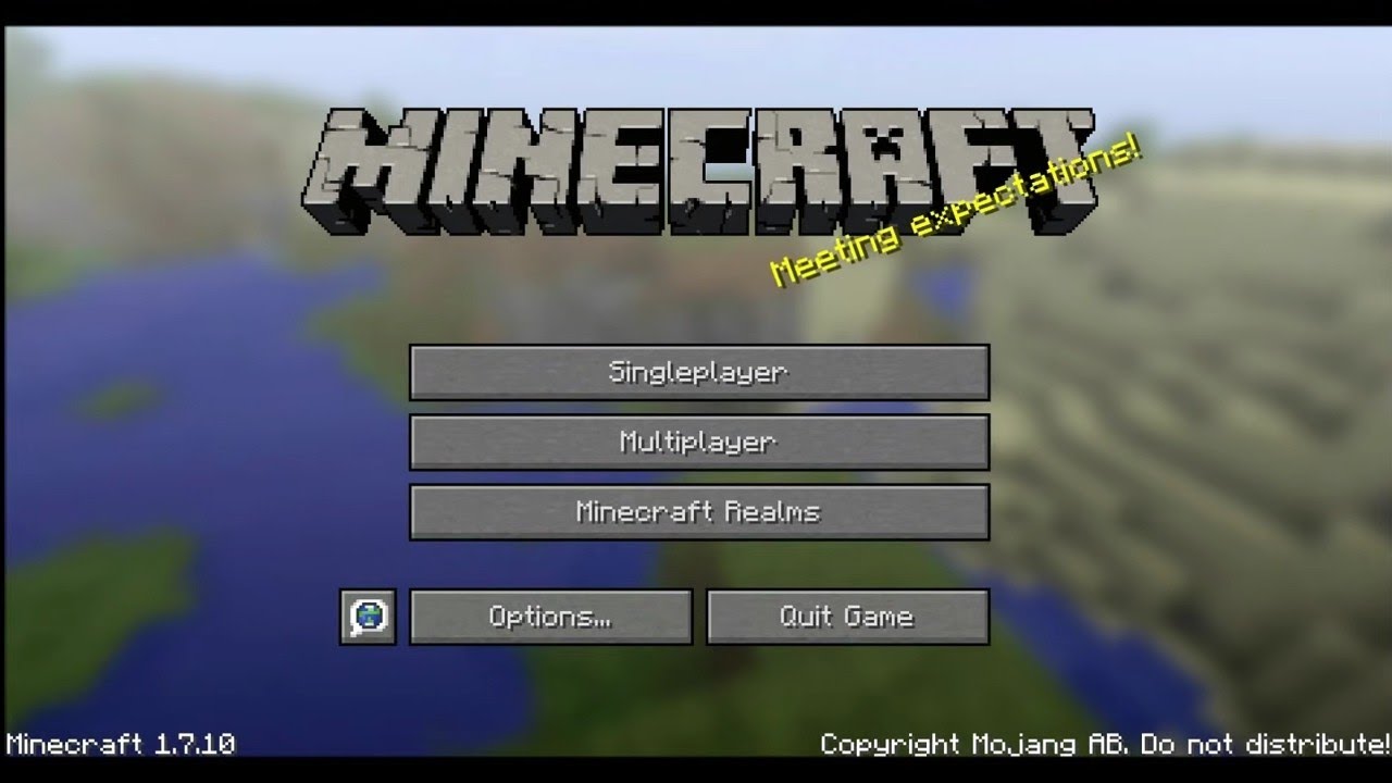 I visited on Minecraft title screen - YouTube