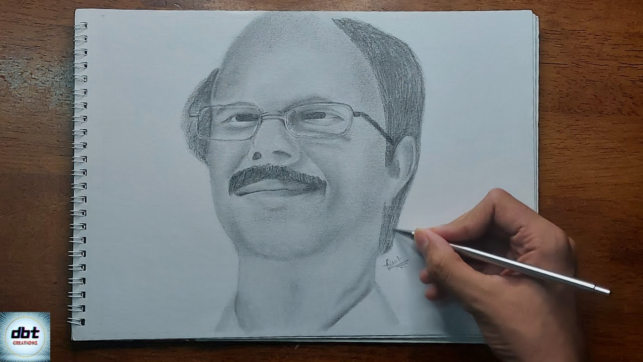 Home Indrans Pencil Drawing | DBT Creationz - YouTube