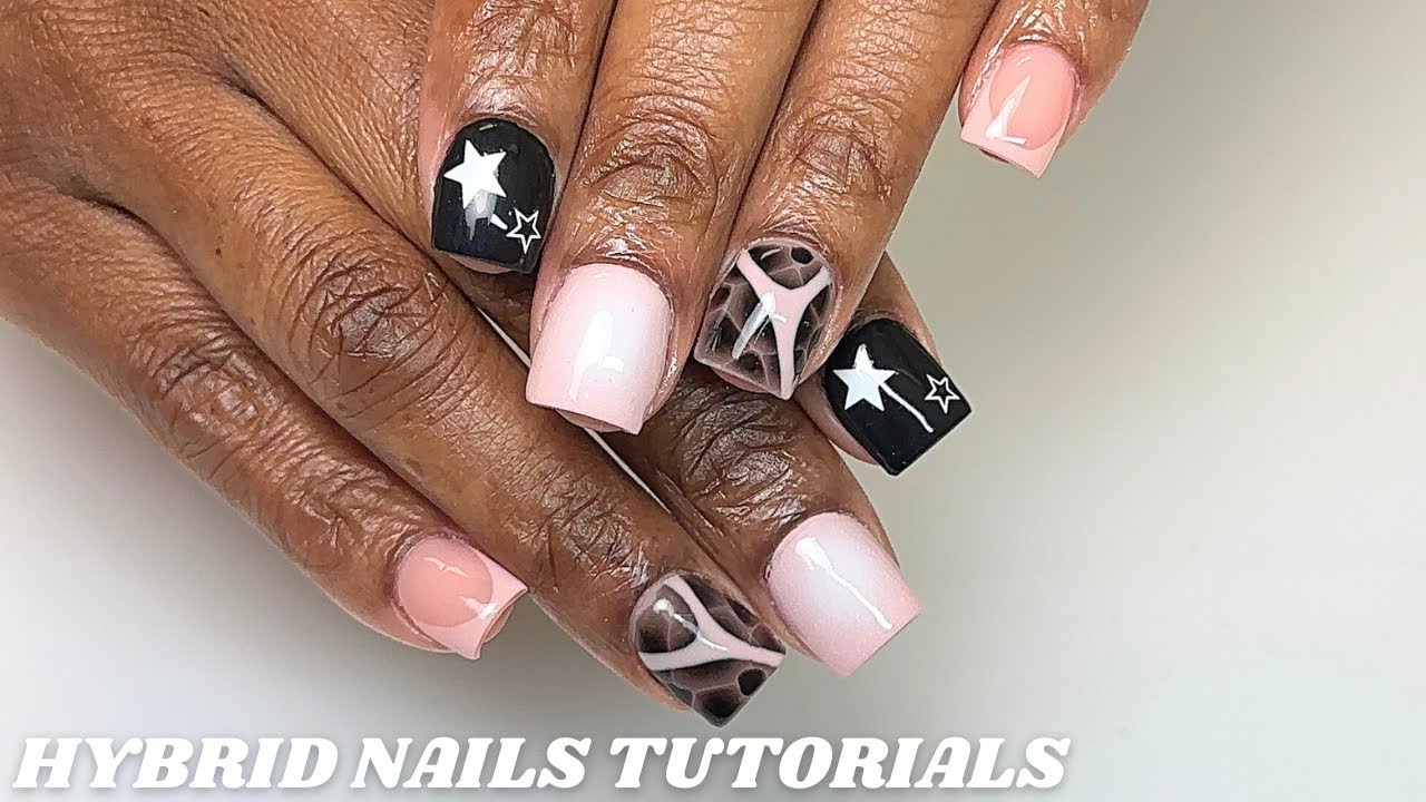 How To: Hybrid Gel Nails -Using Polygel & Acrylic | Full Nail Tutorial ...