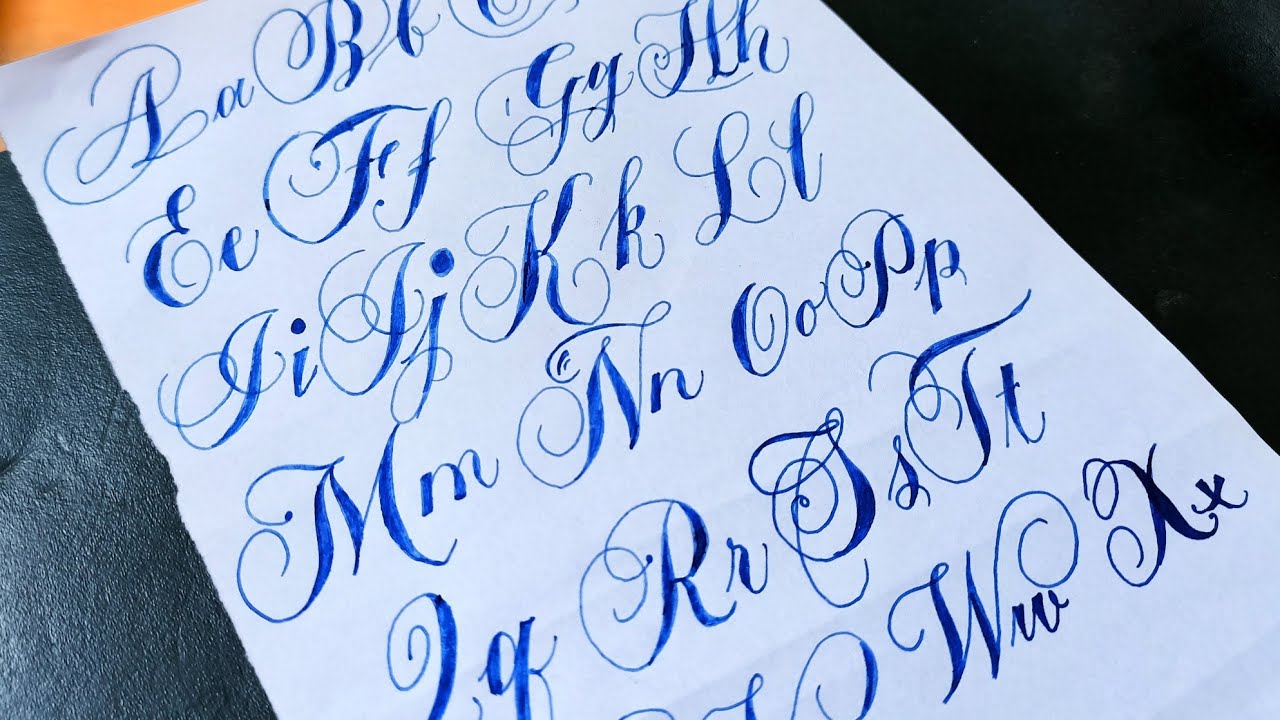 How to write Stylish Calligraphy Alphabets using Fountain pen for ...