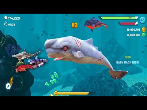 Hungry Shark Evolution - Bigger Monster Giant Moby Dick Melville Skin ...
