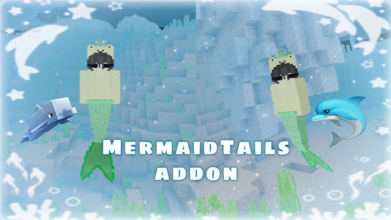 ⃬ׄ 𓈒🧜🏻‍♀️𝆹 ᮫𝆬 ១ Mermaid craft Addon for mcpe ˖ ࣪🐬꒷Mermaid tail addon ...