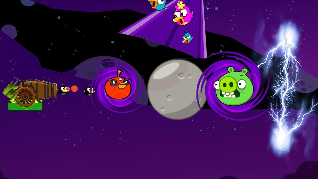 Angry Birds Cannon 5 - BOMBER BLAST TO FORCE STONE TO BAD PIGS! - YouTube