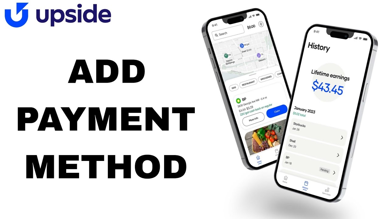 How To Add Payment Method On Upside App - YouTube