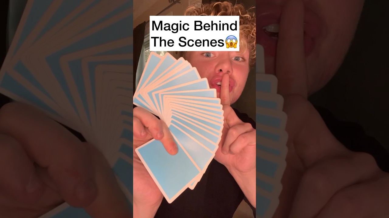 Magic Behind The Scenes!!😱 #magic #magician #behindthescenes #tutorial ...