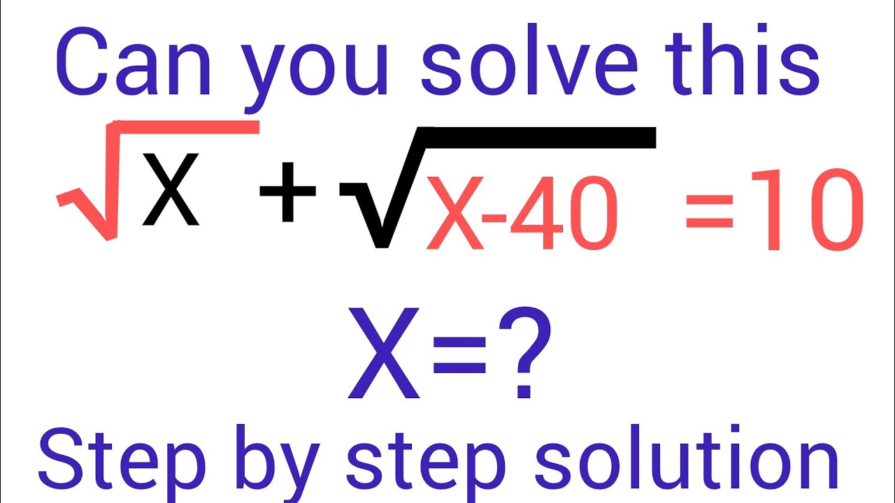 Japanese | Can you solve this ? | A Nice Math Olympiad Problem with Square Roots#dearsir - YouTube