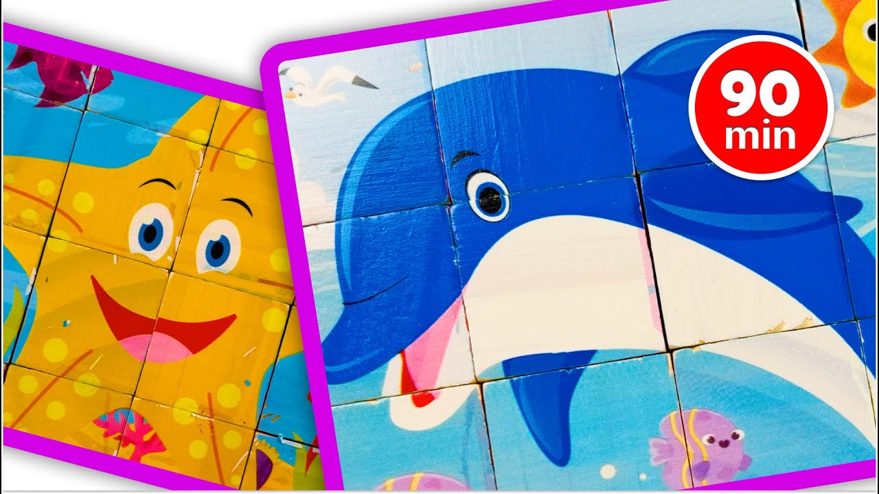 Learn Sea, Wild and Farm Animal Names | Solve Animal Puzzles | Learn ...
