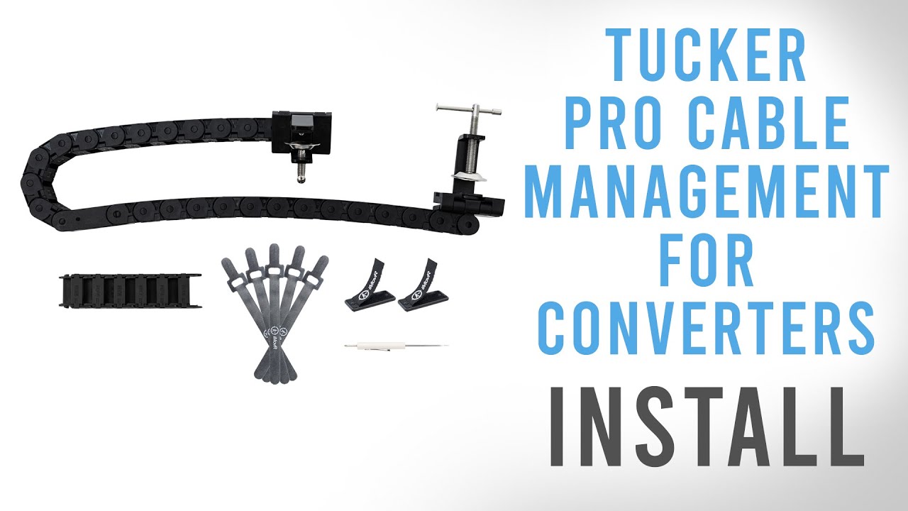 Tucker Pro Cable Management Kit for Desk Converters - YouTube