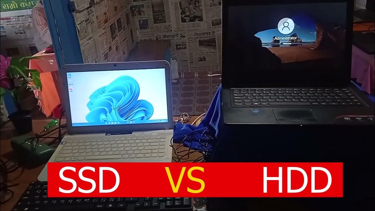 SSD vs HDD Speed Test | Windows 10 With HDD and Windows 11 With SSD ...
