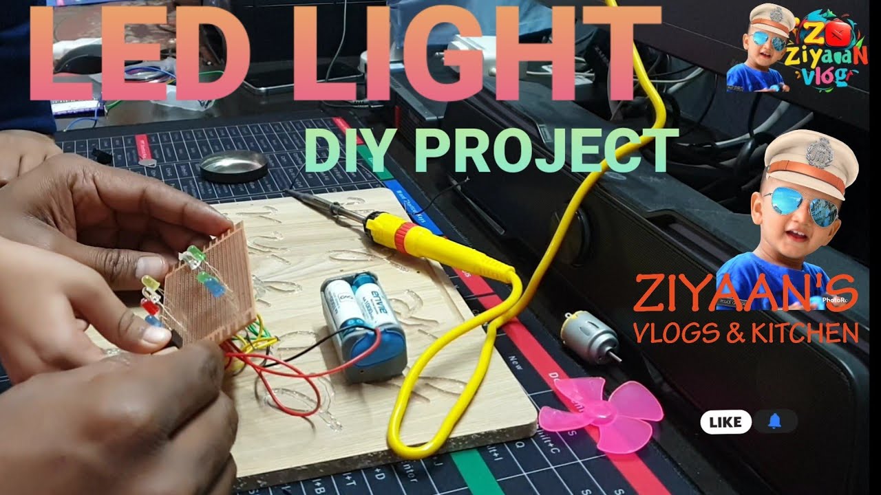DIY LED Lights: PCB & LED Bulb with Battery Tutorial #diy # ...