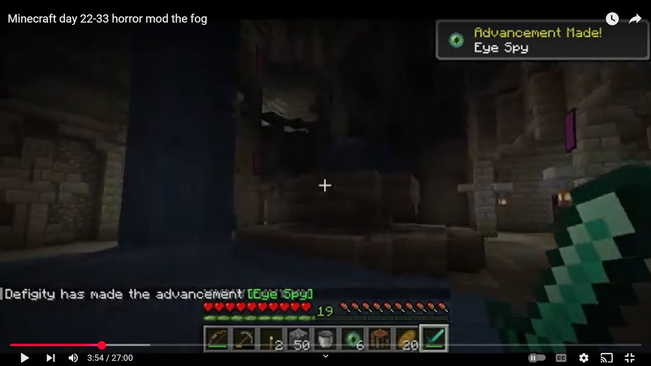 Minecraft horror mod the fog day 22-33 - YouTube